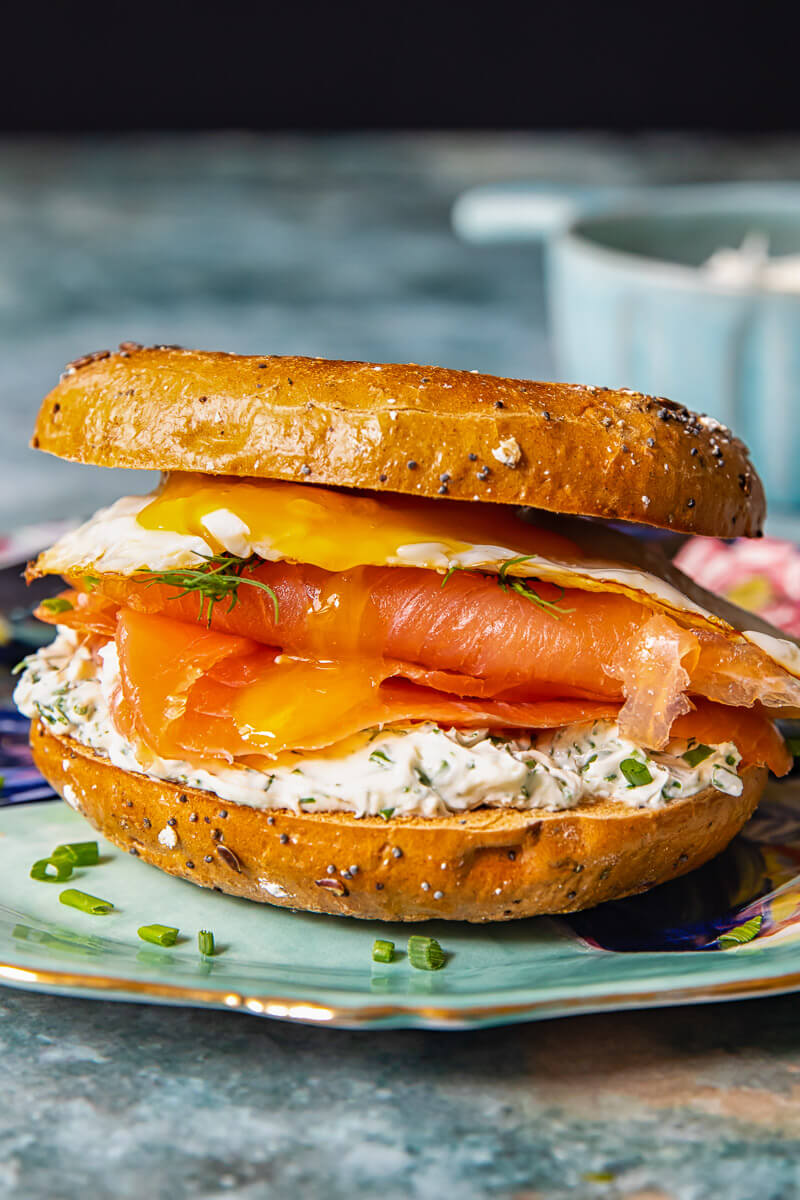 Recipe: Ultimate Bagel with Cream Cheese and Smoked Salmon Recipe ...